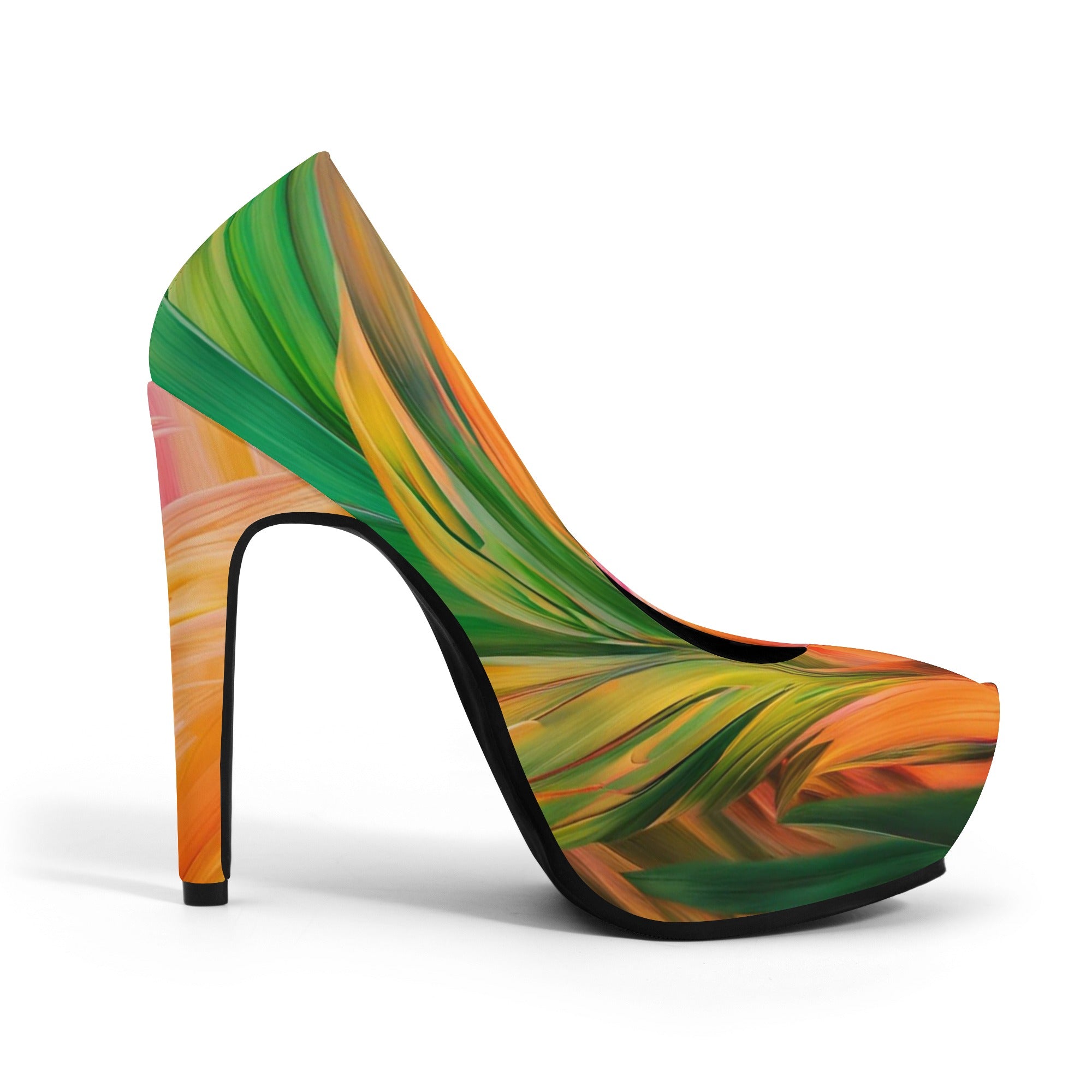 Tropical High Heels - Designer Platform Shoes | Fashióntada